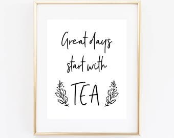 Tea poster | Etsy