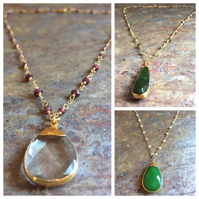 Handmade high quality gemstone gold and silver by VivianRDesigns