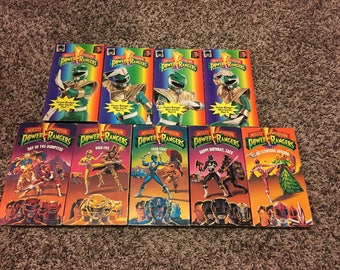 Power Rangers 8-bit Pixel hand-pulled silkscreen print