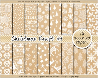 Christmas paper | Etsy