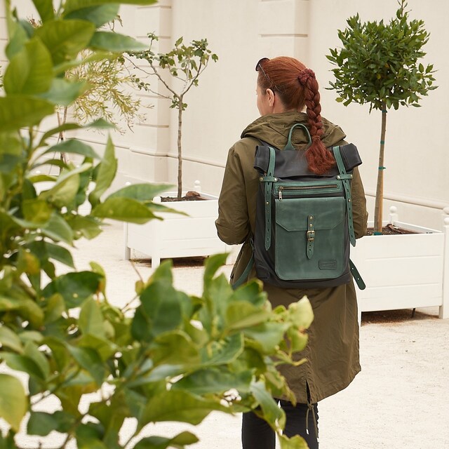 Handmade waxed canvas and leather bags backpacks. by InnesBags