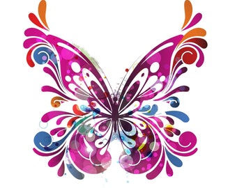 Butterfly transfer | Etsy