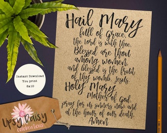 Hail mary | Etsy