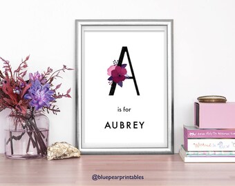 Aubrey name sign | Etsy