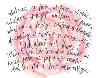 Whatever is true | Etsy