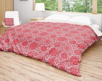 Red duvet cover | Etsy