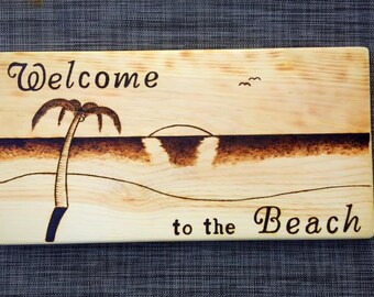 Beach scene | Etsy