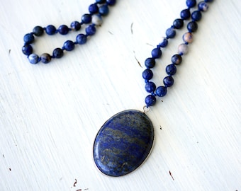 Lapis necklace | Etsy
