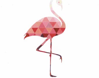 Abstract flamingo | Etsy