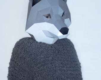 Wolf mask | Etsy