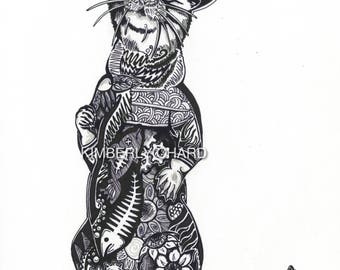 Zentangle animals | Etsy