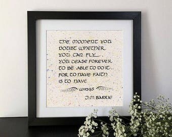 Custom quote frame | Etsy