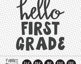 1st grade svg | Etsy