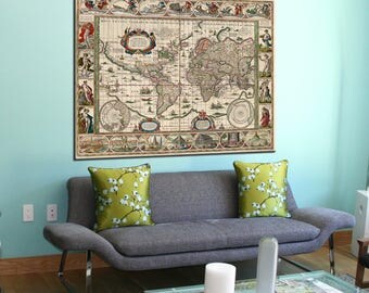 Old world map | Etsy