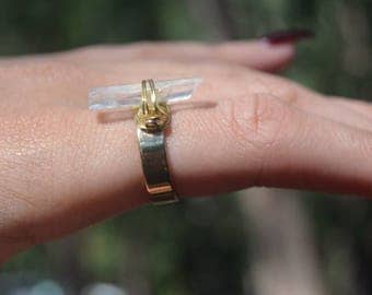 Quartz crystal ring | Etsy