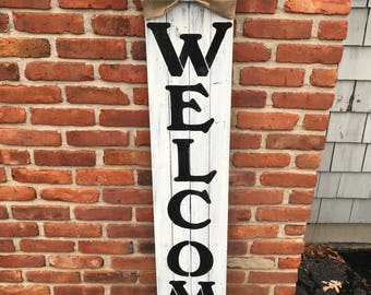Outdoor welcome sign | Etsy