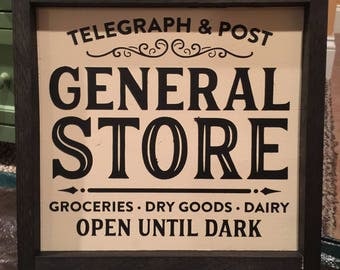 General store signs | Etsy
