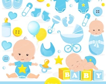 Baby boy clipart | Etsy