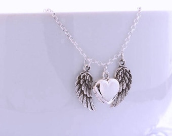 Angel locket | Etsy