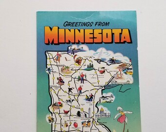 Minnesota postcard | Etsy