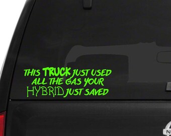 Funny truck decal | Etsy