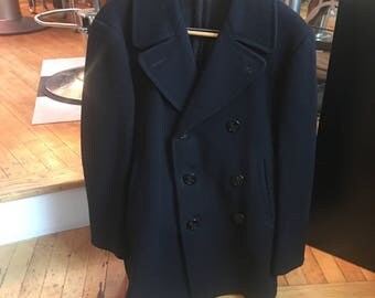 Vintage pea coat | Etsy