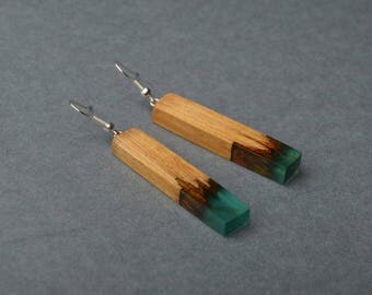 Resin earrings | Etsy