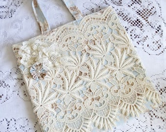 Lace tote bag | Etsy