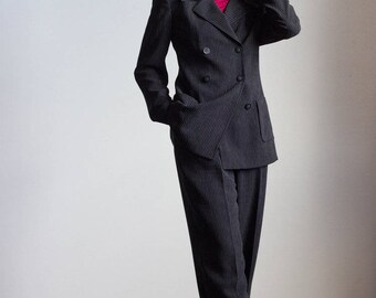 Double breasted suit | Etsy