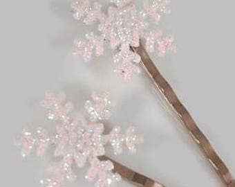 Snowflake hair pin | Etsy