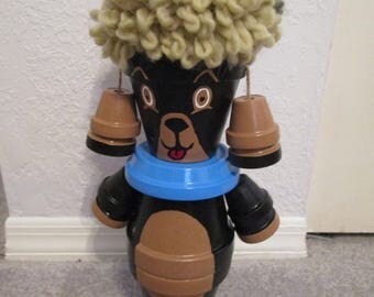 Painted clay pots | Etsy