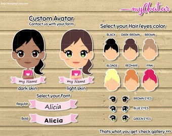 Custom avatars | Etsy