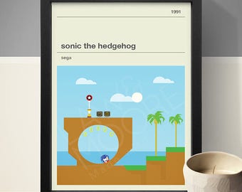 Sonic poster | Etsy