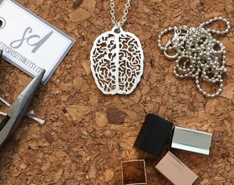 3-D Brain Necklace