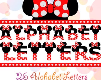 Minnie alphabet | Etsy