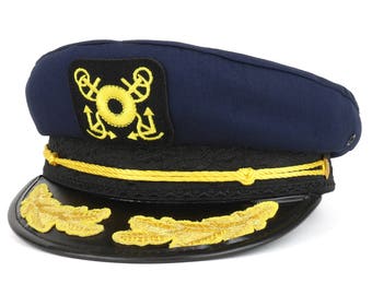 Sea captain hat | Etsy