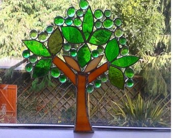 Stained glass tree | Etsy