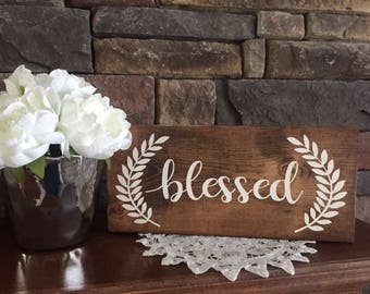 Blessed sign | Etsy