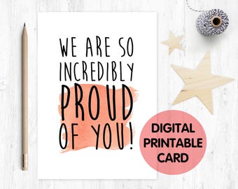 We are proud of you | Etsy