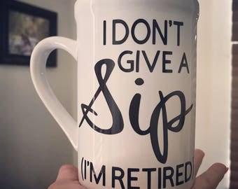 Retirement mug | Etsy