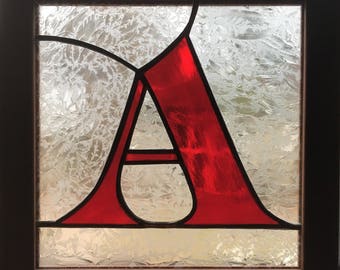 Stained glass letter | Etsy