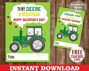 Tractor valentine | Etsy