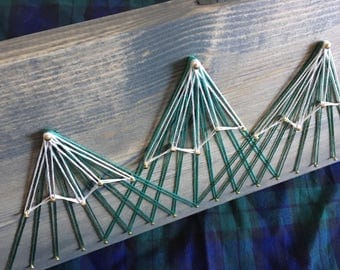 Mountain string art | Etsy