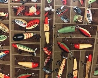 Fishing fabric | Etsy