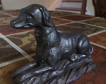 Vintage dog statue | Etsy