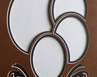 Oval photo mat | Etsy