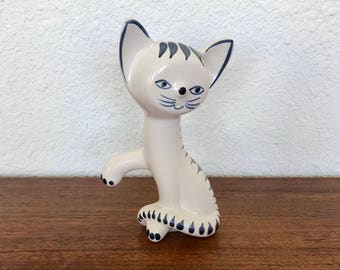 Ceramic cat figurine | Etsy