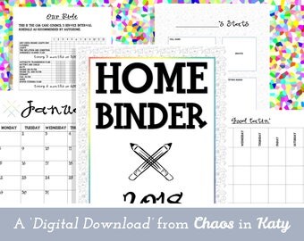 Home management binder | Etsy
