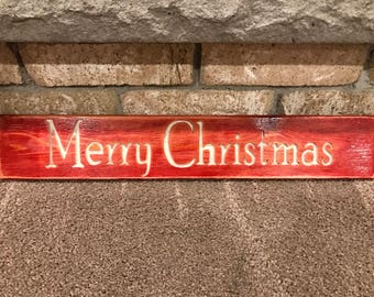 Rustic holiday sign | Etsy