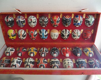 Chinese opera masks | Etsy